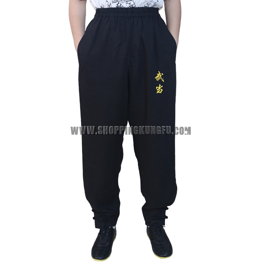 Custom tailor Wudang Taoist Kung fu Pants with embroidery